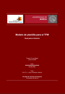 La portada del TFM - Grado y Master